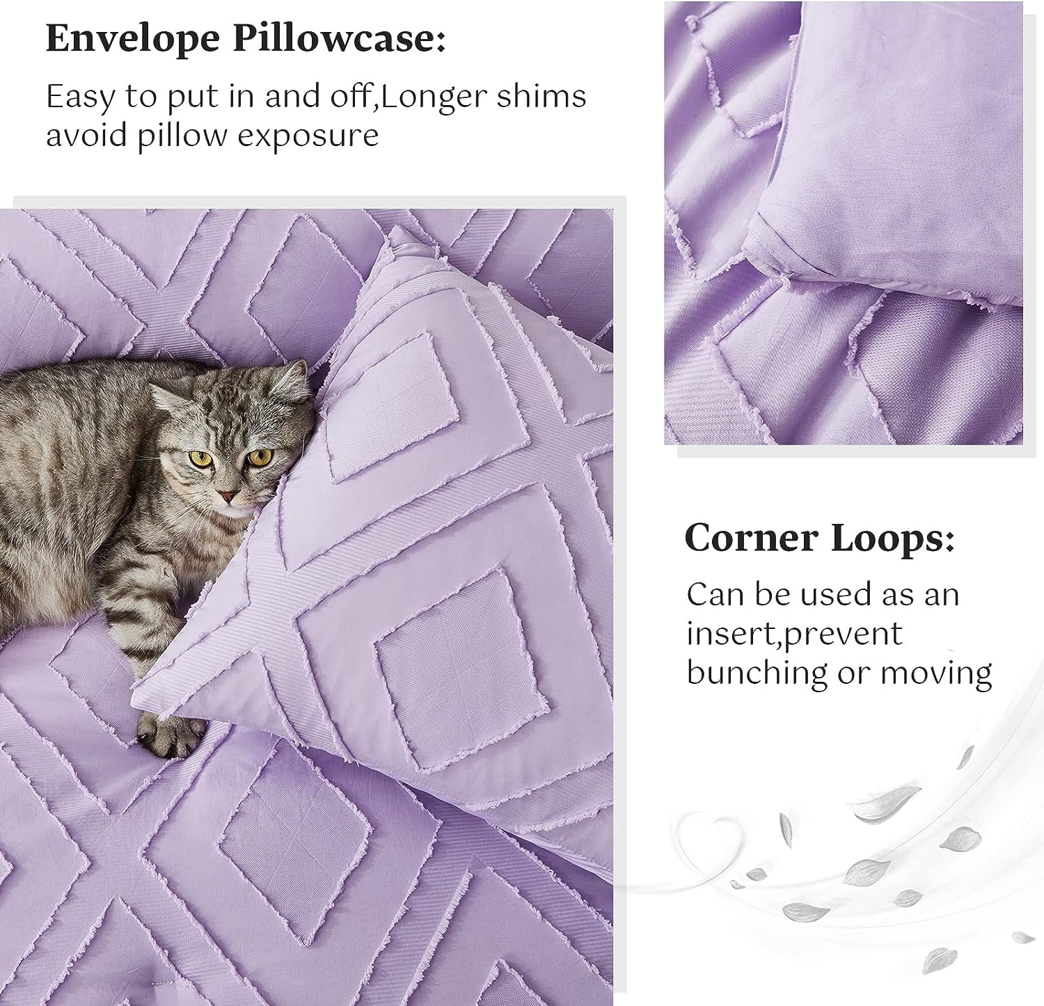 rqihfkfs FROHAUL Boho Queen Comforter Set Grey Rhombus Tufted Queen ...