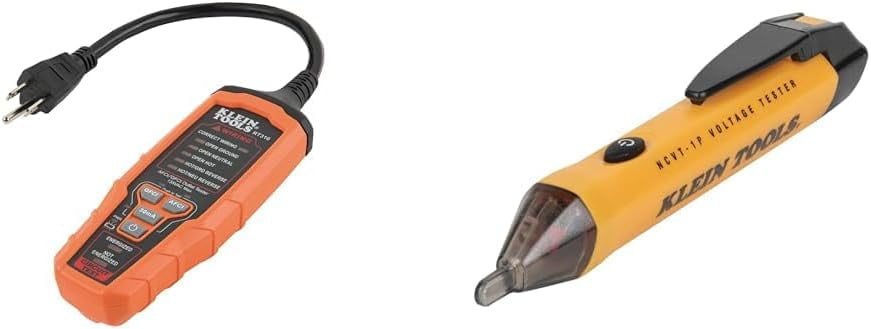 **rt310 outlet tester, afci and gfci receptacle tester & ncvt1p voltage ...