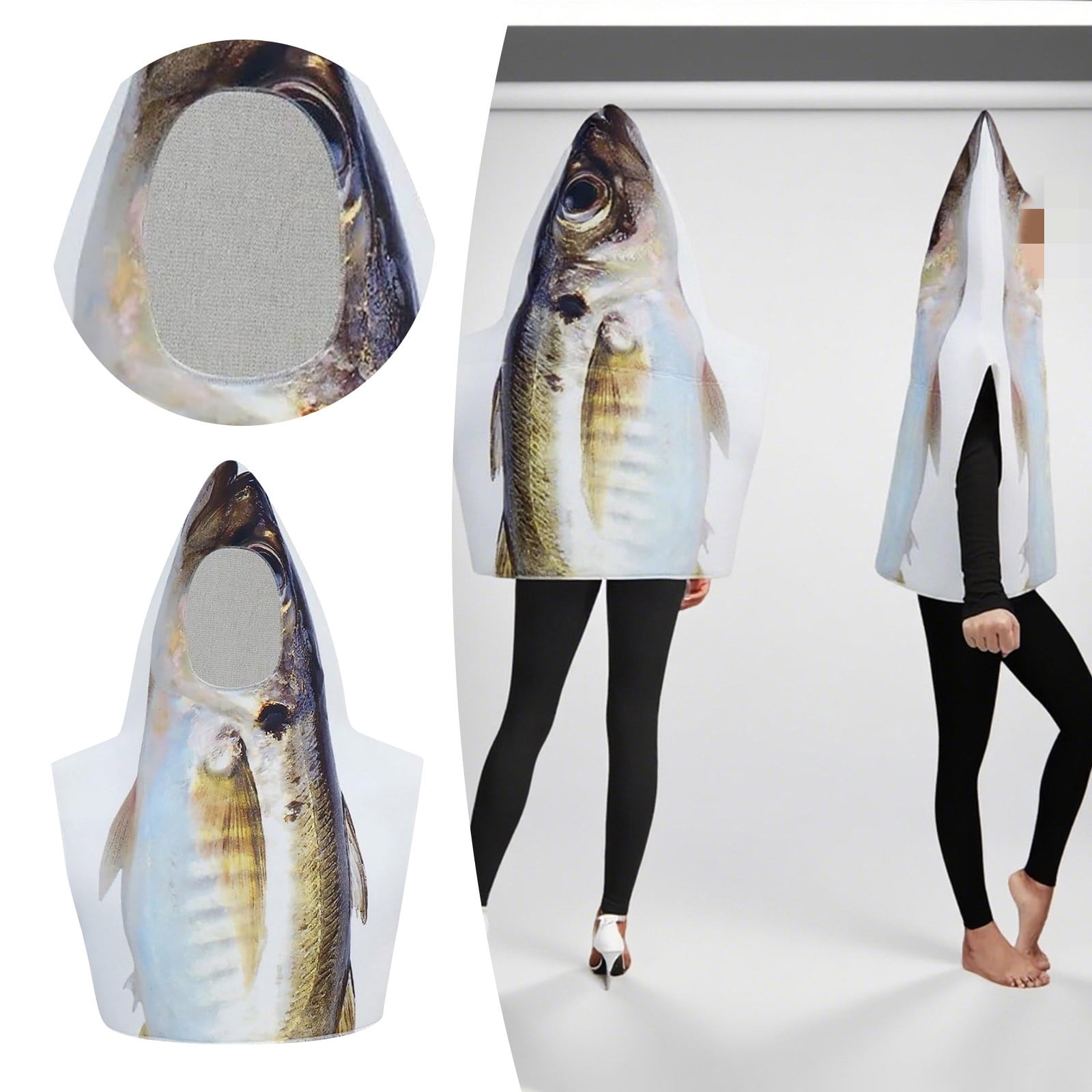 [rtgict] Fish costums adult,Fish Funny Lightweight Suit Holiday Role ...