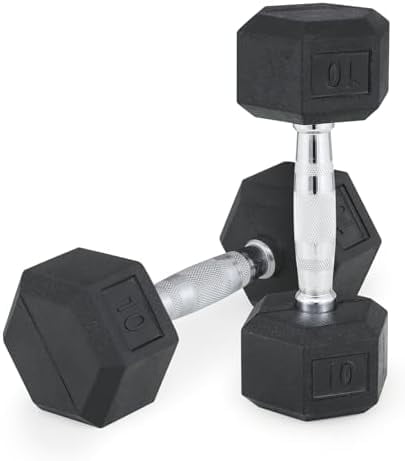 rubber coated hex dumbbell weight - anti-roll hexagon shape no roll ...