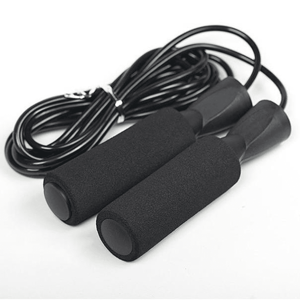 rubber rope Jump Rope Adjustable Skipping Rope with Cable, Soft Foam ...