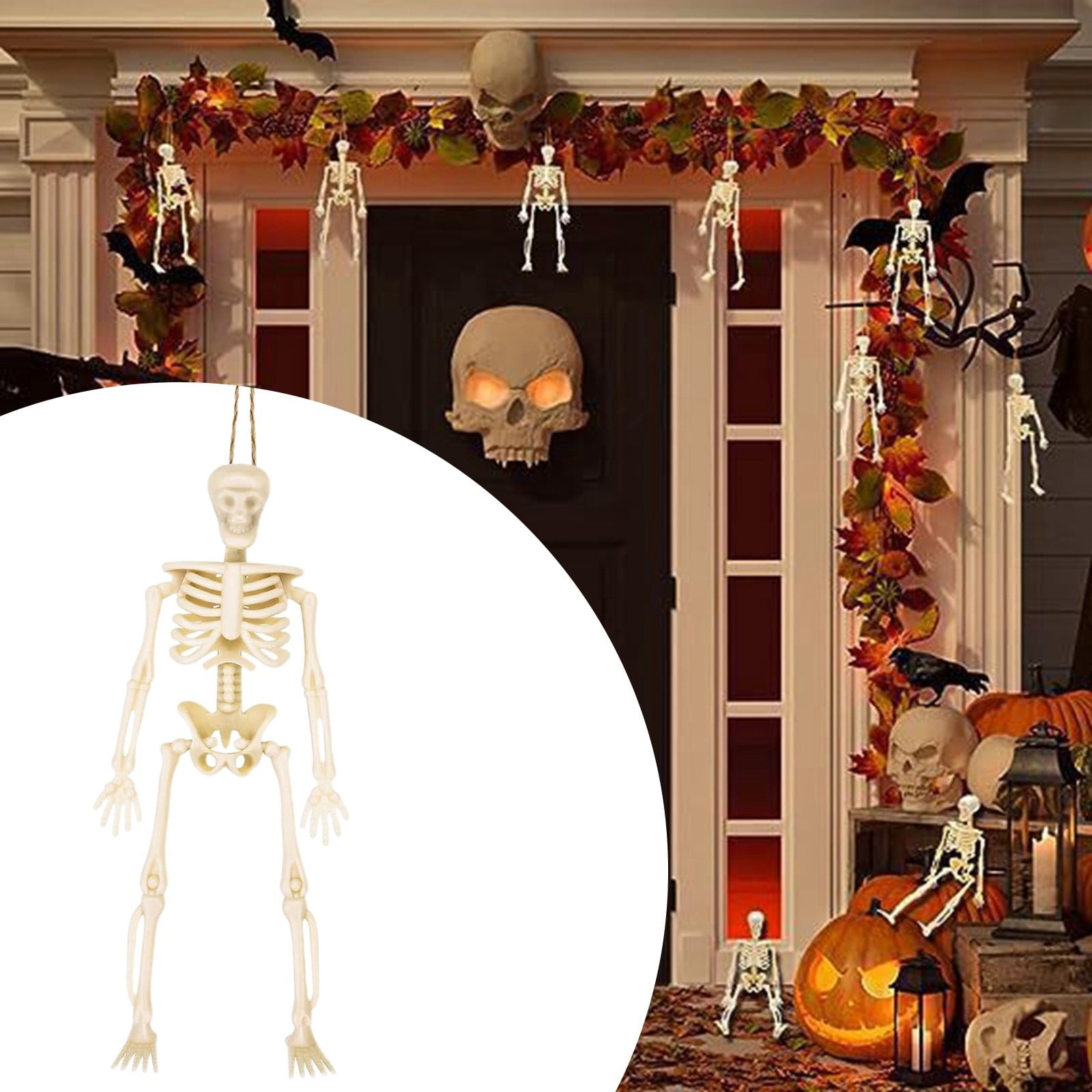 ruchs Small Skeleton Figurines 6 Inch Posable Mini Skeletons for Craft ...