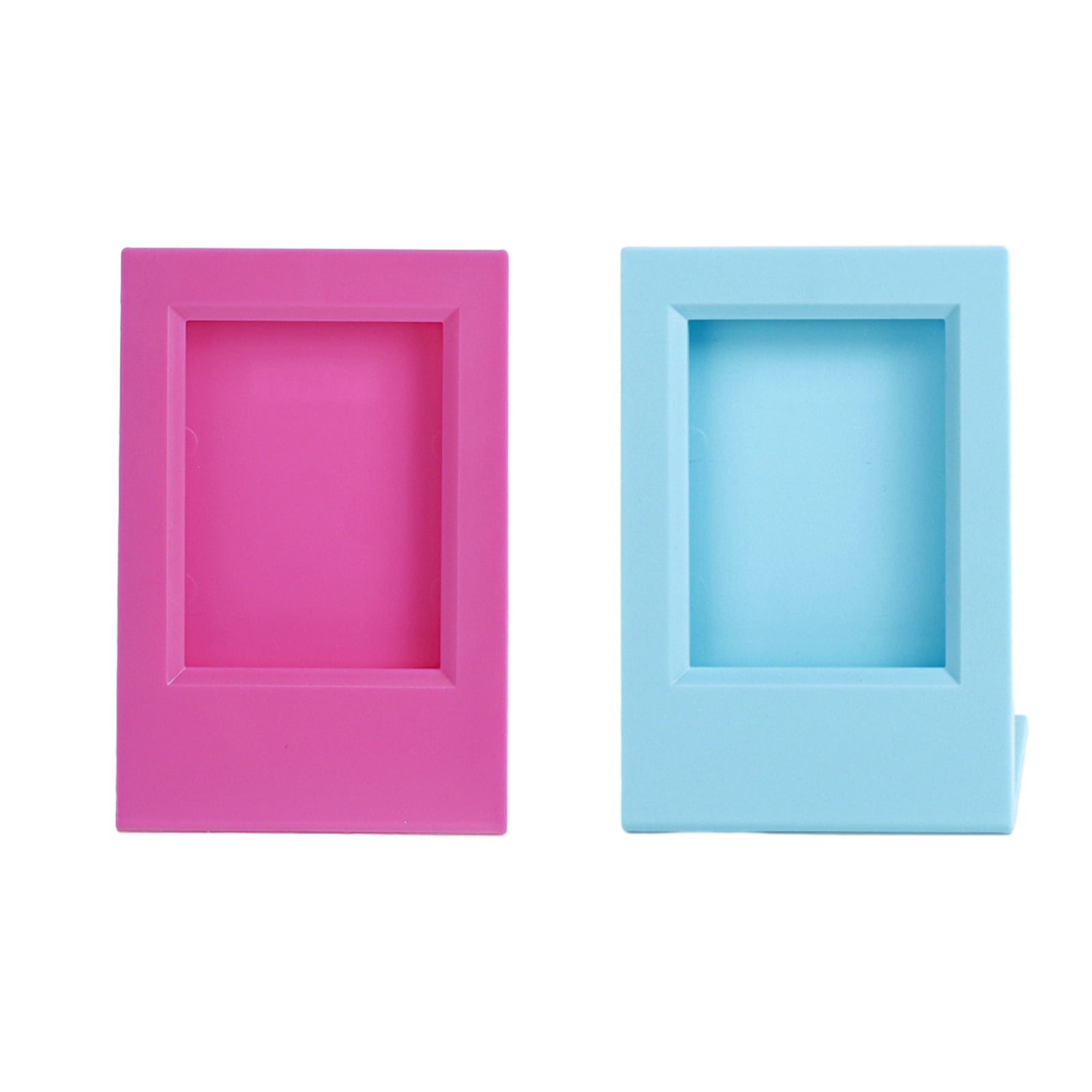 ruhuadgb 2 Pcs 3 Inch Photo Frame Free-standing L-Shaped Photo Storage ...