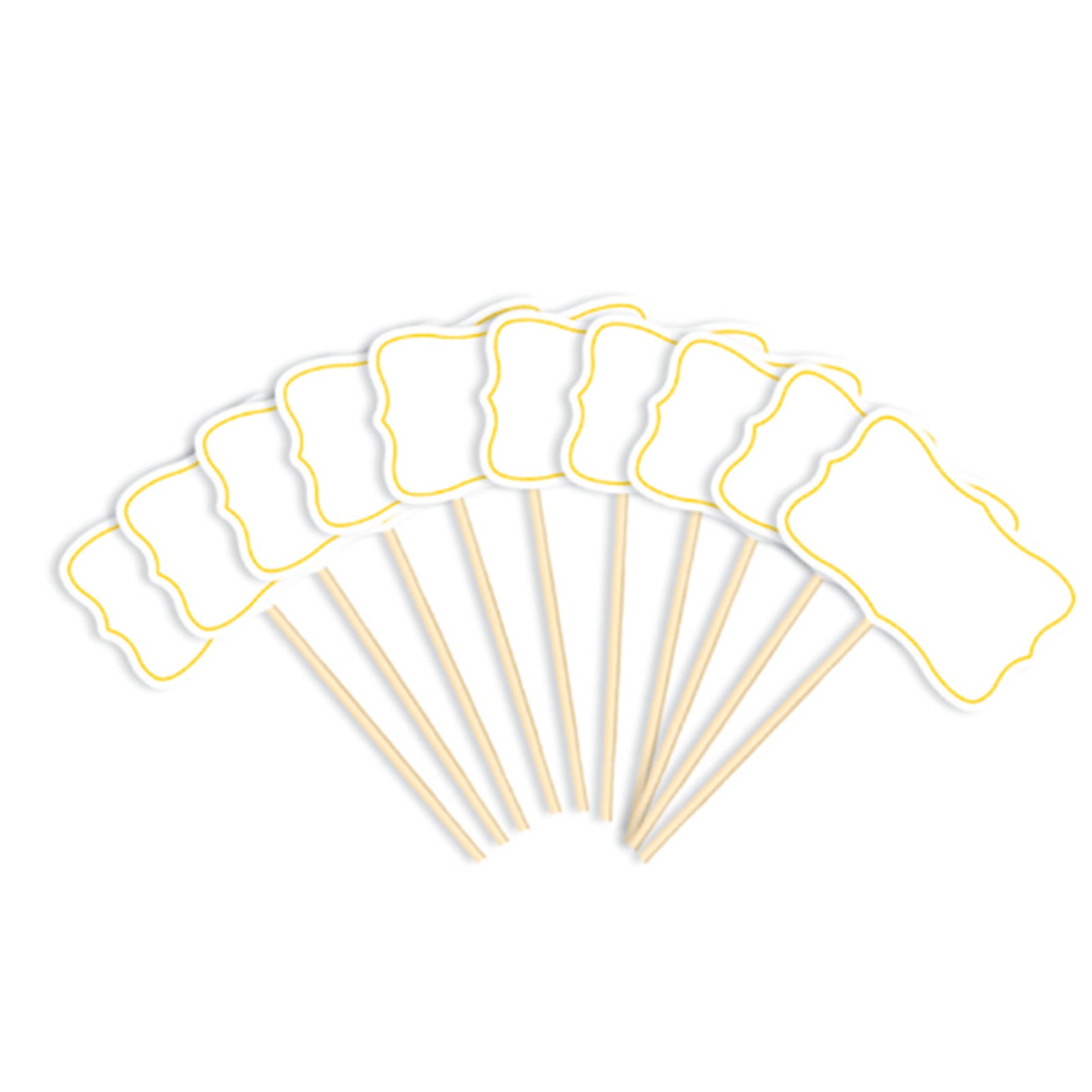 ruhuadgb Cake Sign,50Pcs Cake Signs Mini Chalkboard Food Signs Birthday ...