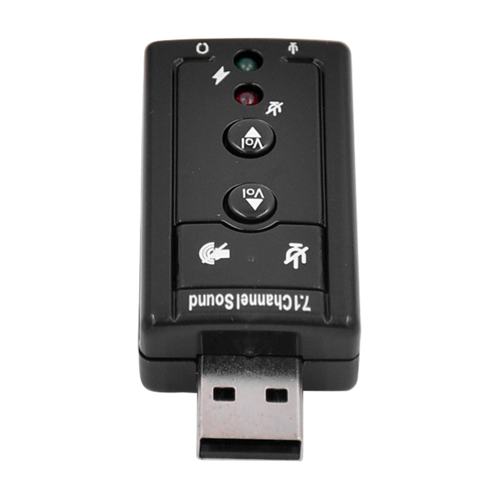ruhuadgb DIMAN-HD02 External USB Virtual 7.1 Channel Sound Card Audio Adapter for Laptop ...