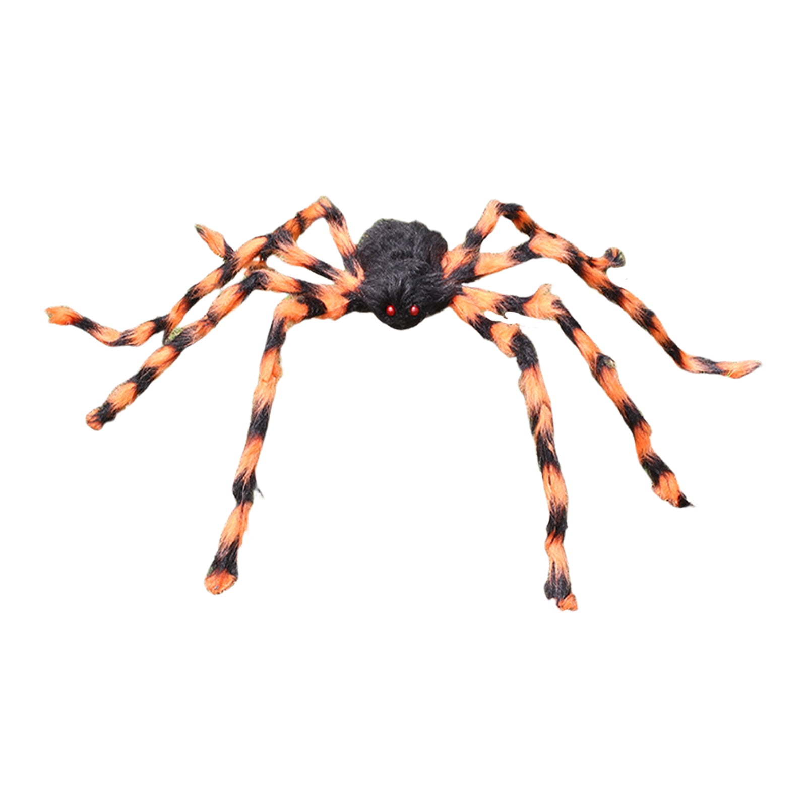 ruhuadgb Giant Halloween Hairy Spider with Red Eyes Scary Realistic ...