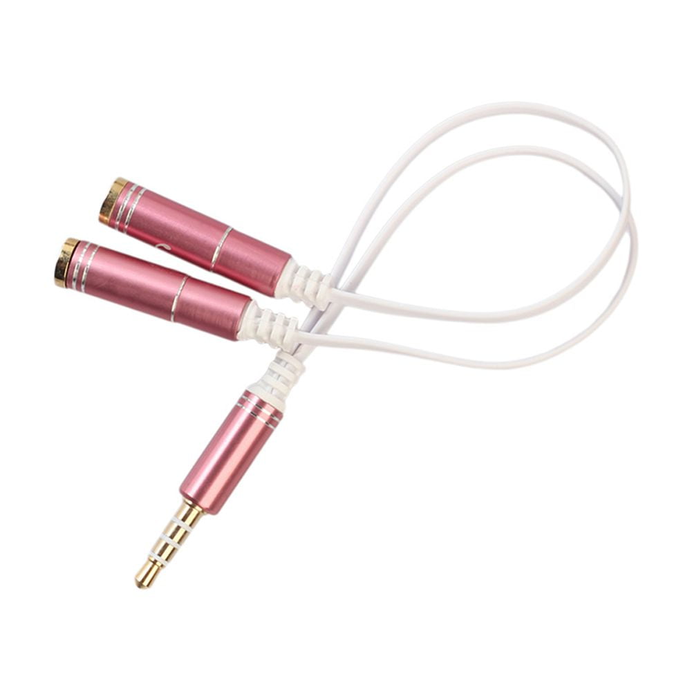 ruhuadgb TRRS Headphone Splitter 3.5mm Jack 4-Pole Male to Dual Female ...
