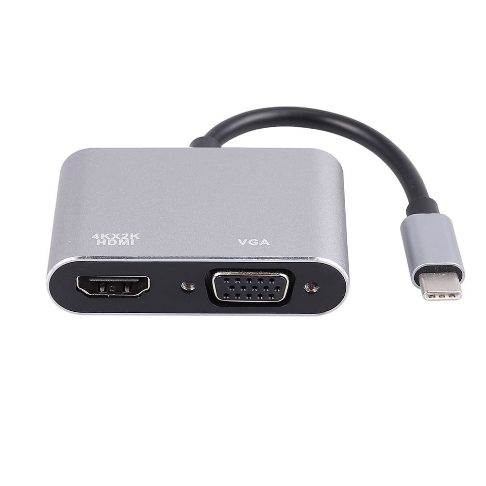 ruhuadgb Universal USB 3.1 Type C to VGA HDMI-compatible 4K Converter ...