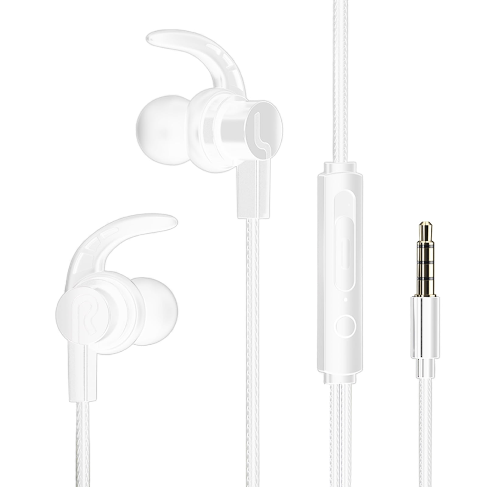 ruhuadgb Wired Earphone Noise Reduction Stereo Sound HD-compatible ...