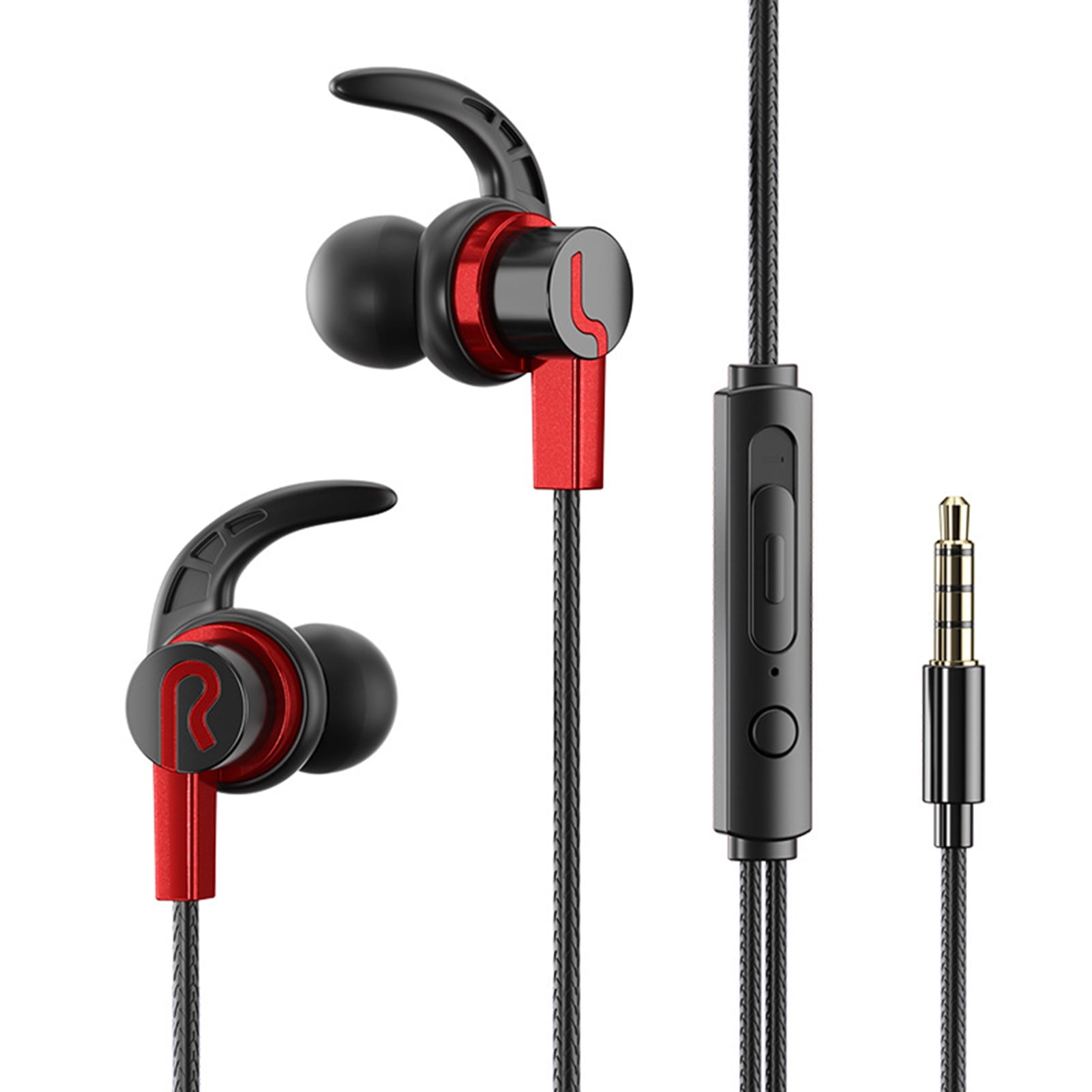ruhuadgb Wired Earphone Noise Reduction Stereo Sound HD-compatible ...