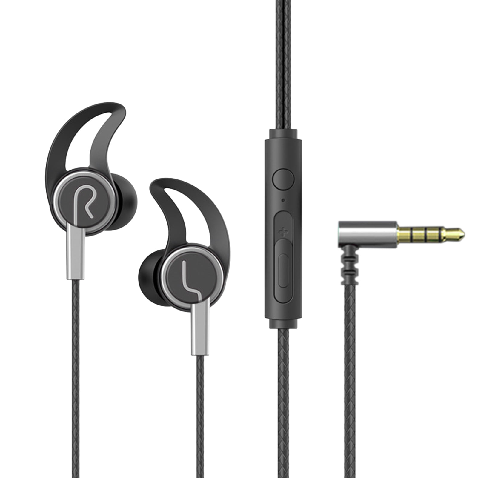 ruhuadgb Wired Earphone Stereo Sound Sports Headset with Microphone 3 ...