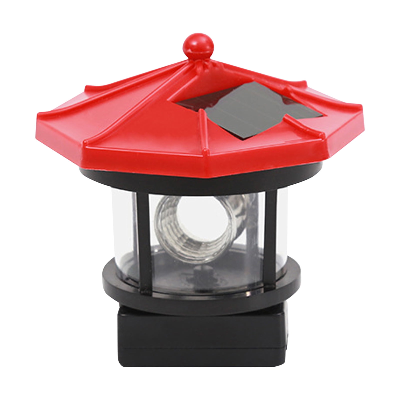 ruiheuyx Solar Lighthouse with Rotating Beacon, 360 Degree Rotating ...