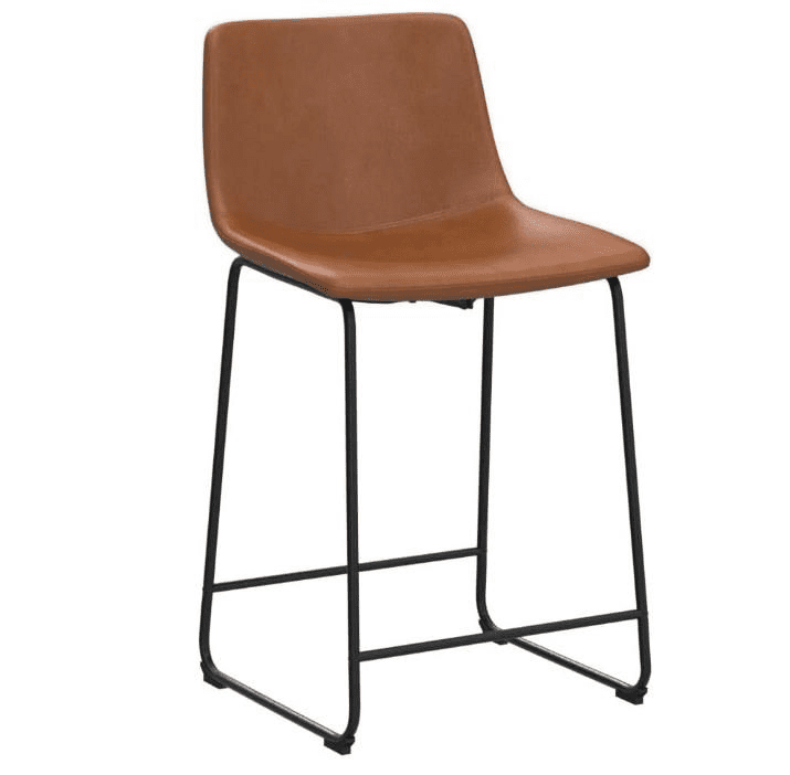 ruiyouqin 26 inch Bar Stools Set of 2,Counter Height Bar Stools with ...