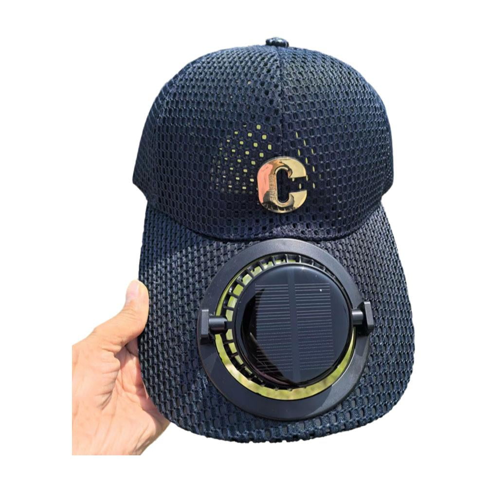 rujjftsy Baseball Cap with Solar Fan, Mens Baseball Fan Hat, Solar ...