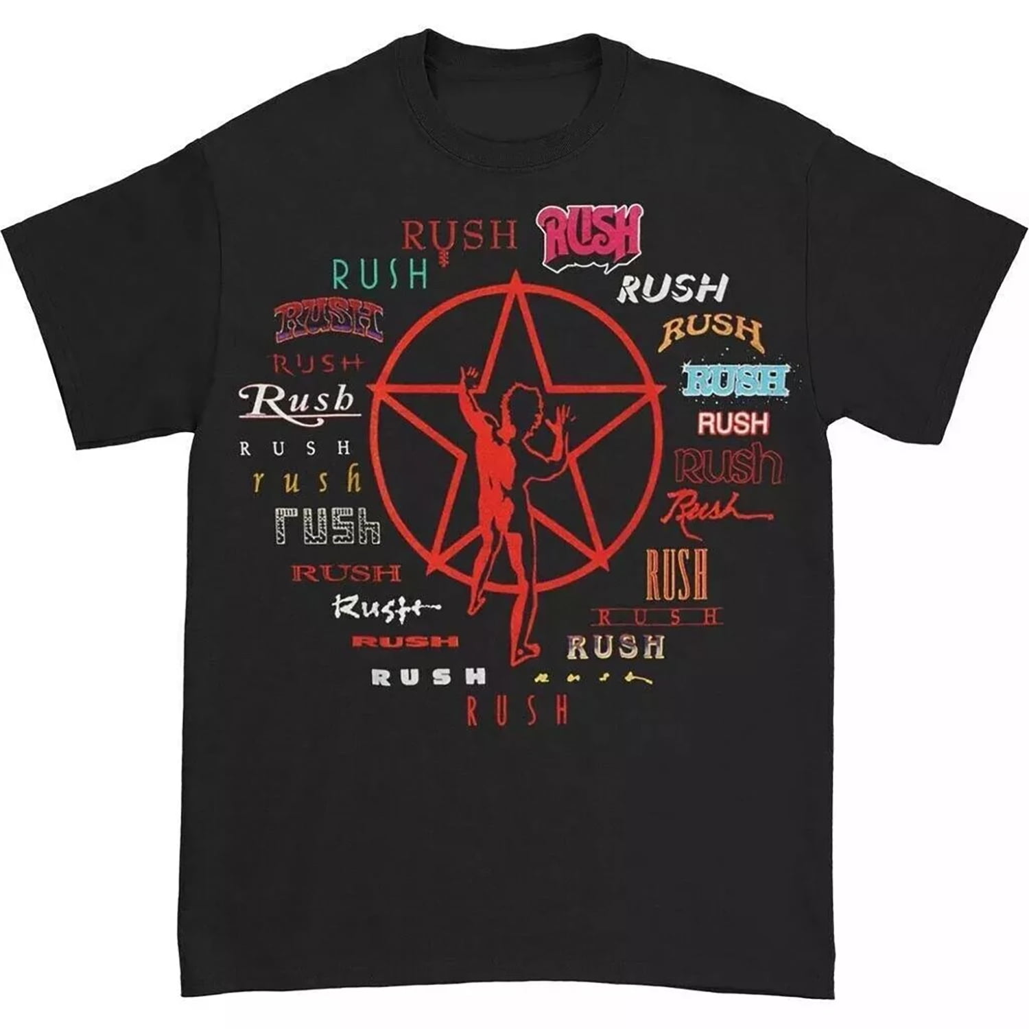 rush band through time music t-shirt gift for fans black - Walmart.com