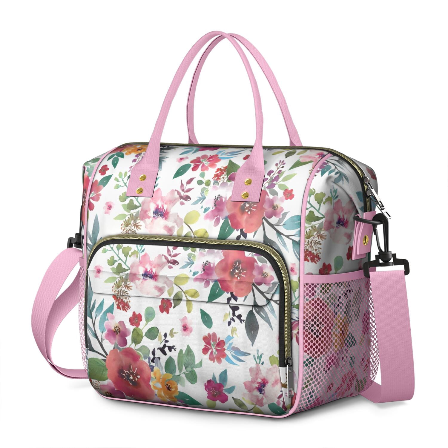 rustic Print Insulated Lunch Bag Large Lunch Box Reusable Lunch Tote ...