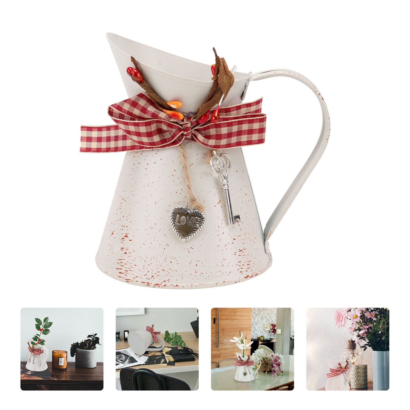 rustic metal flower vases flowers jug vase french style vase flower ...