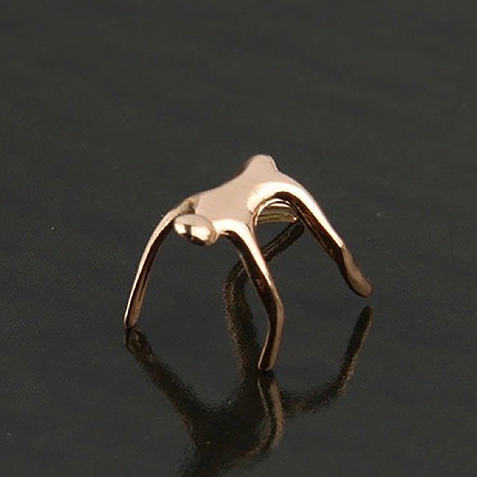 rygai 1Pc Women Climber Punk Ear Clip Rock Earring Cuff No Piercing ...