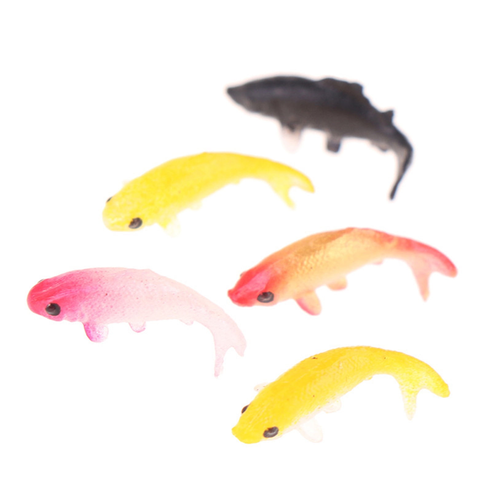 rygai 5Pcs Carp Fish Figurine Goldfish Figure Toy Model Statue ...