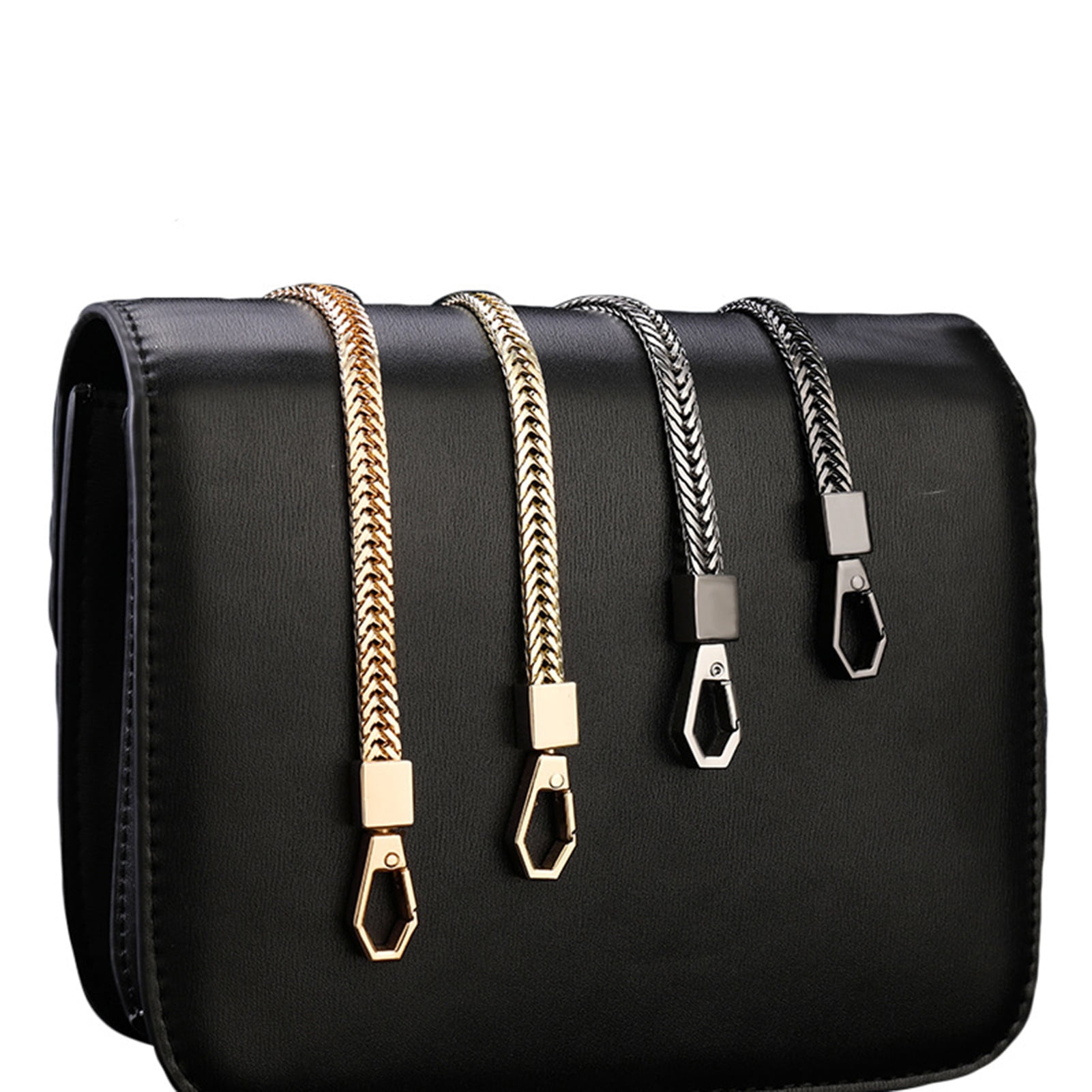 rygai Bag Shoulder Strap Long Snap Hook Clip Black/Golden/Silver Metal ...