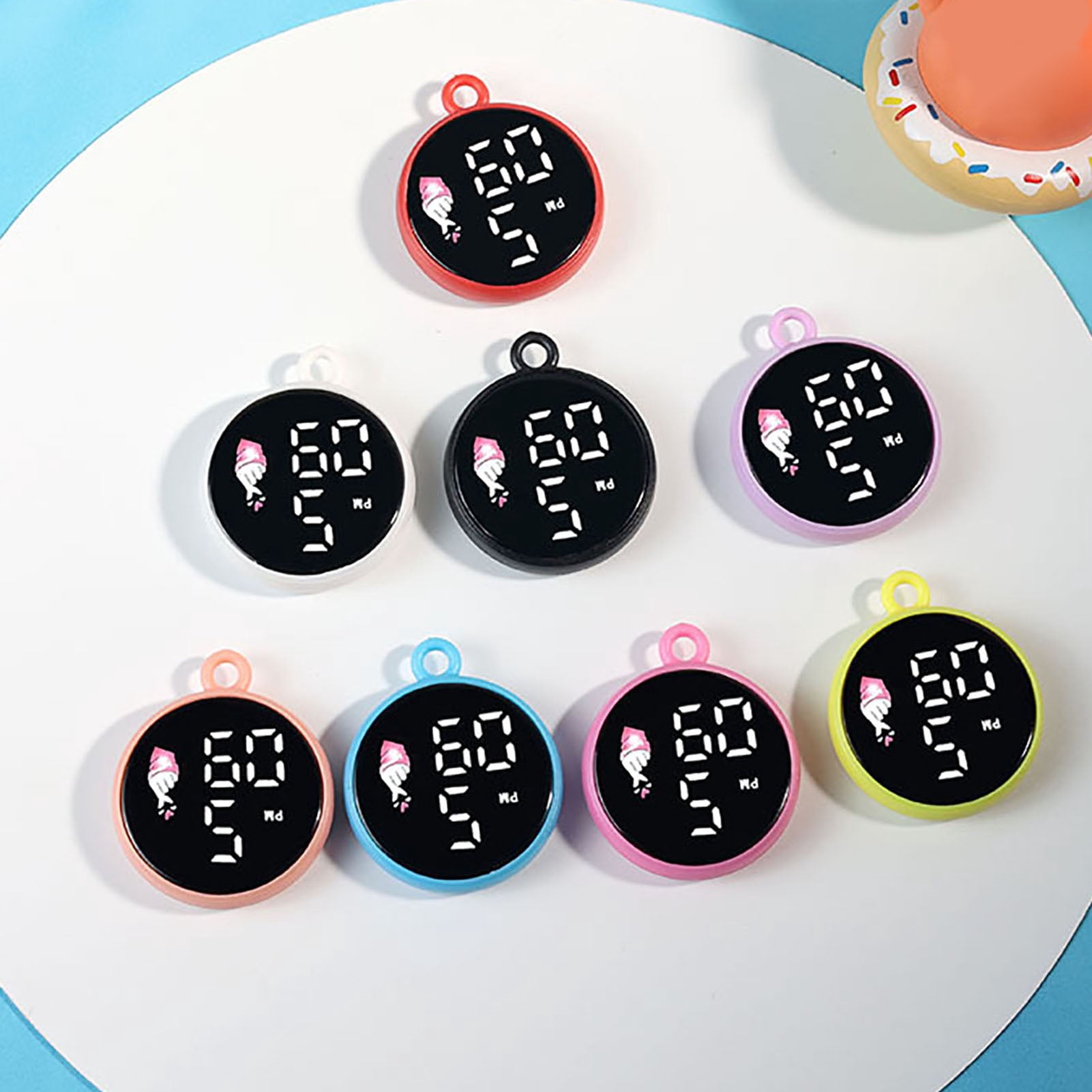 rygai Digital Watch Wear-resistant Accurate LED Built-in Battery ...