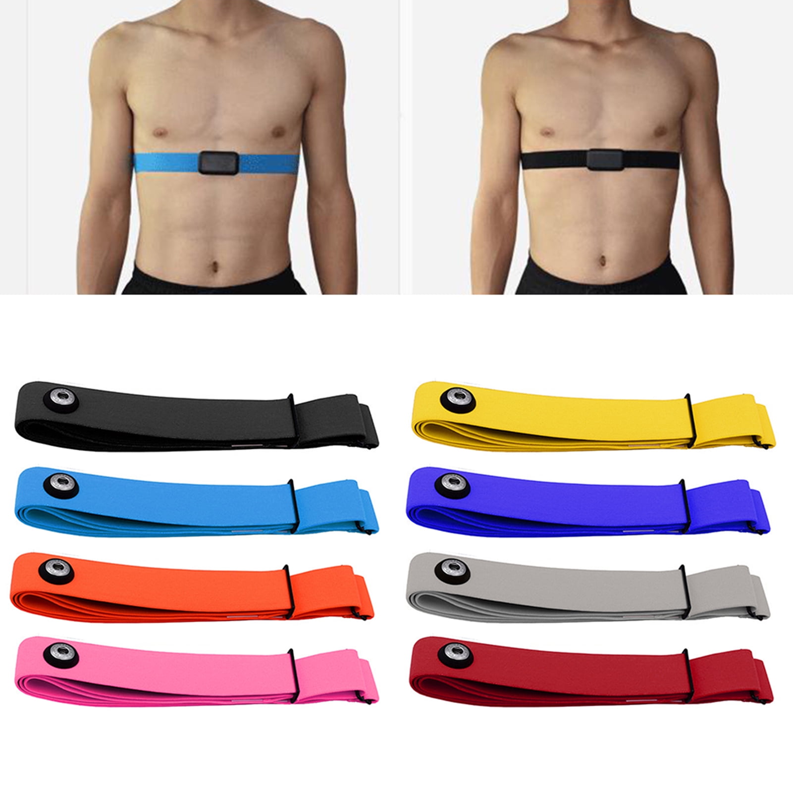 rygai Fitness Sensor Long Battery Life Tear Resistant Soft Chest Strap ...