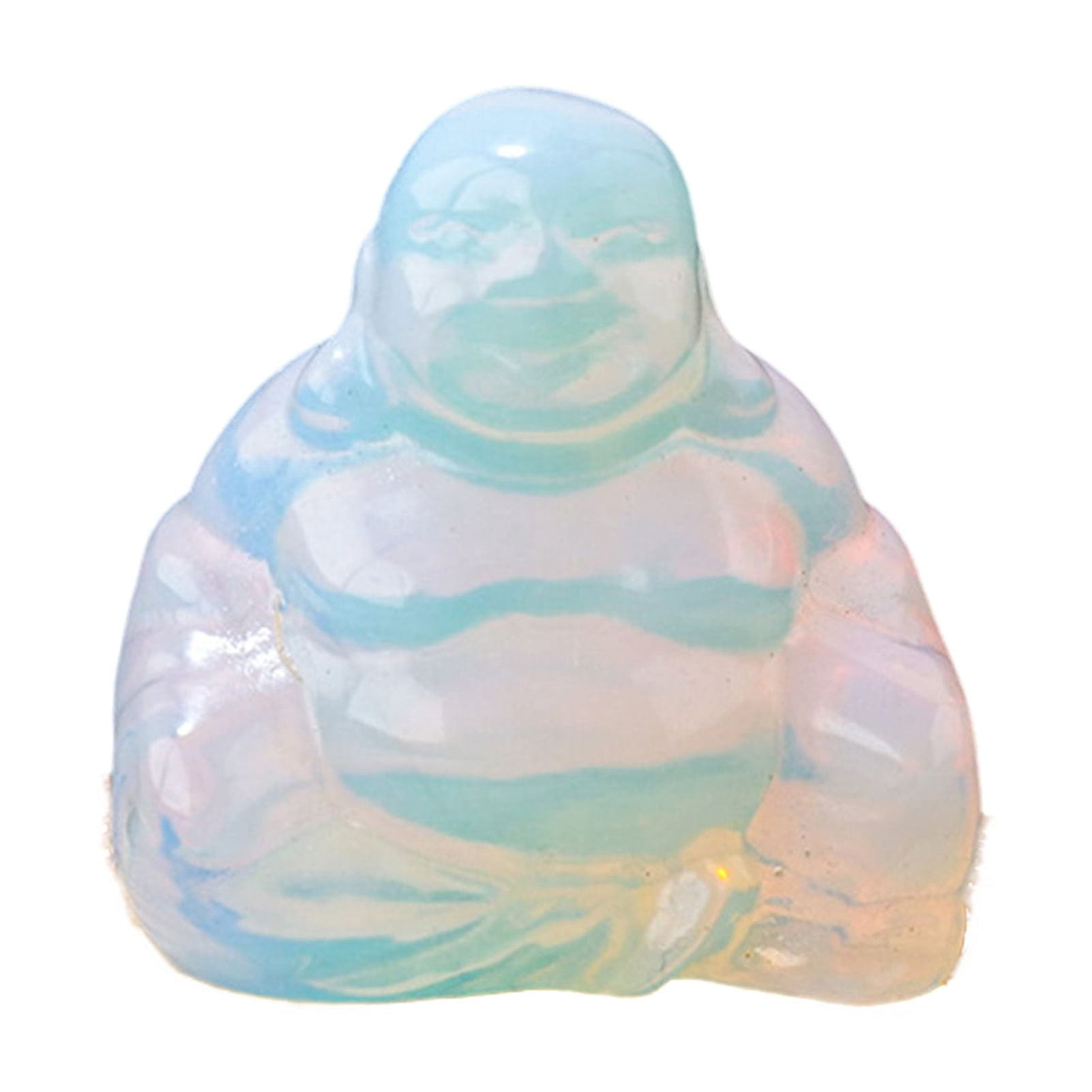 rygai Natural Stone Maitreya Buddha Figurine Positive Healing Energy ...