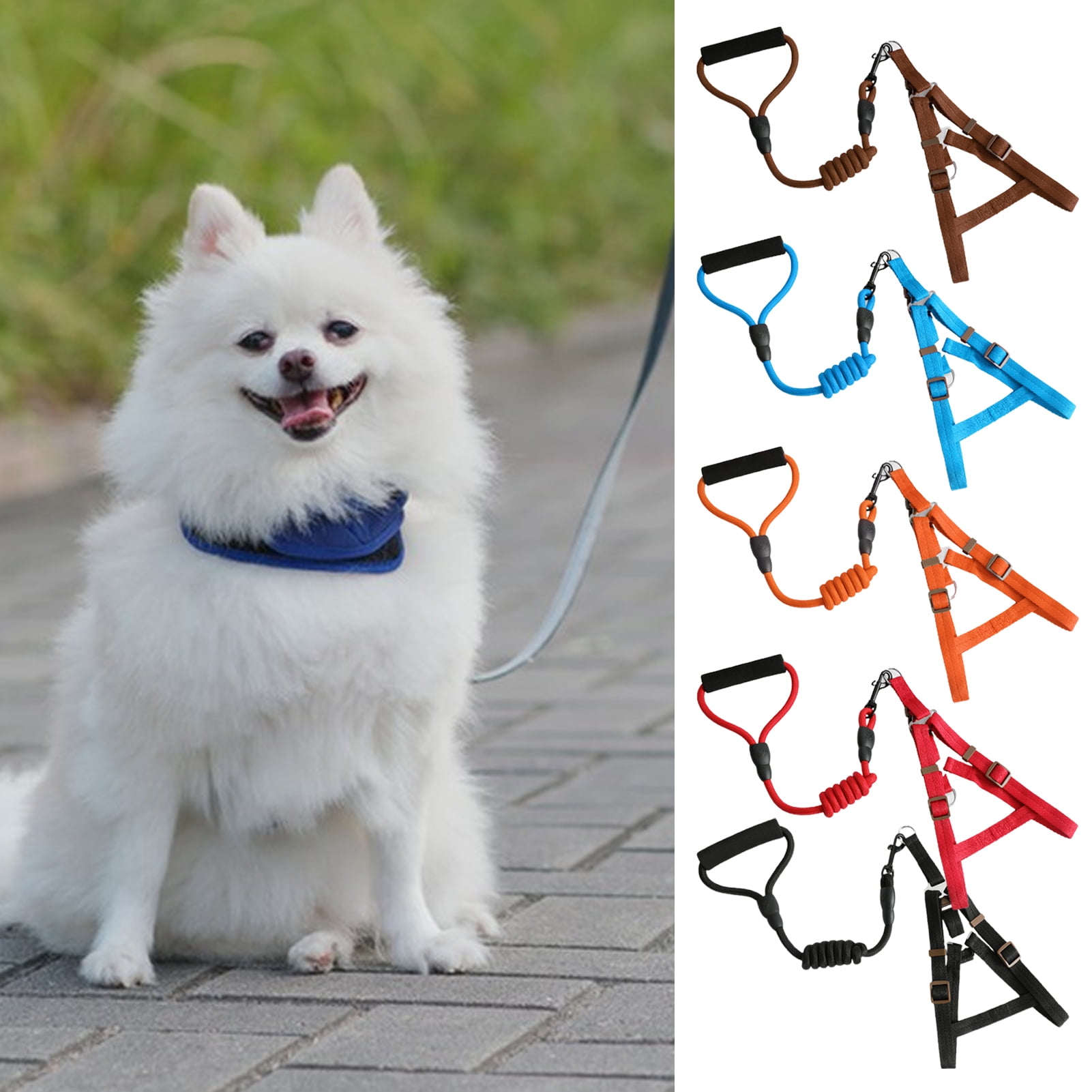 rygai Pet Vest Harness with Leash Step-in Adjustable Quick Release ...
