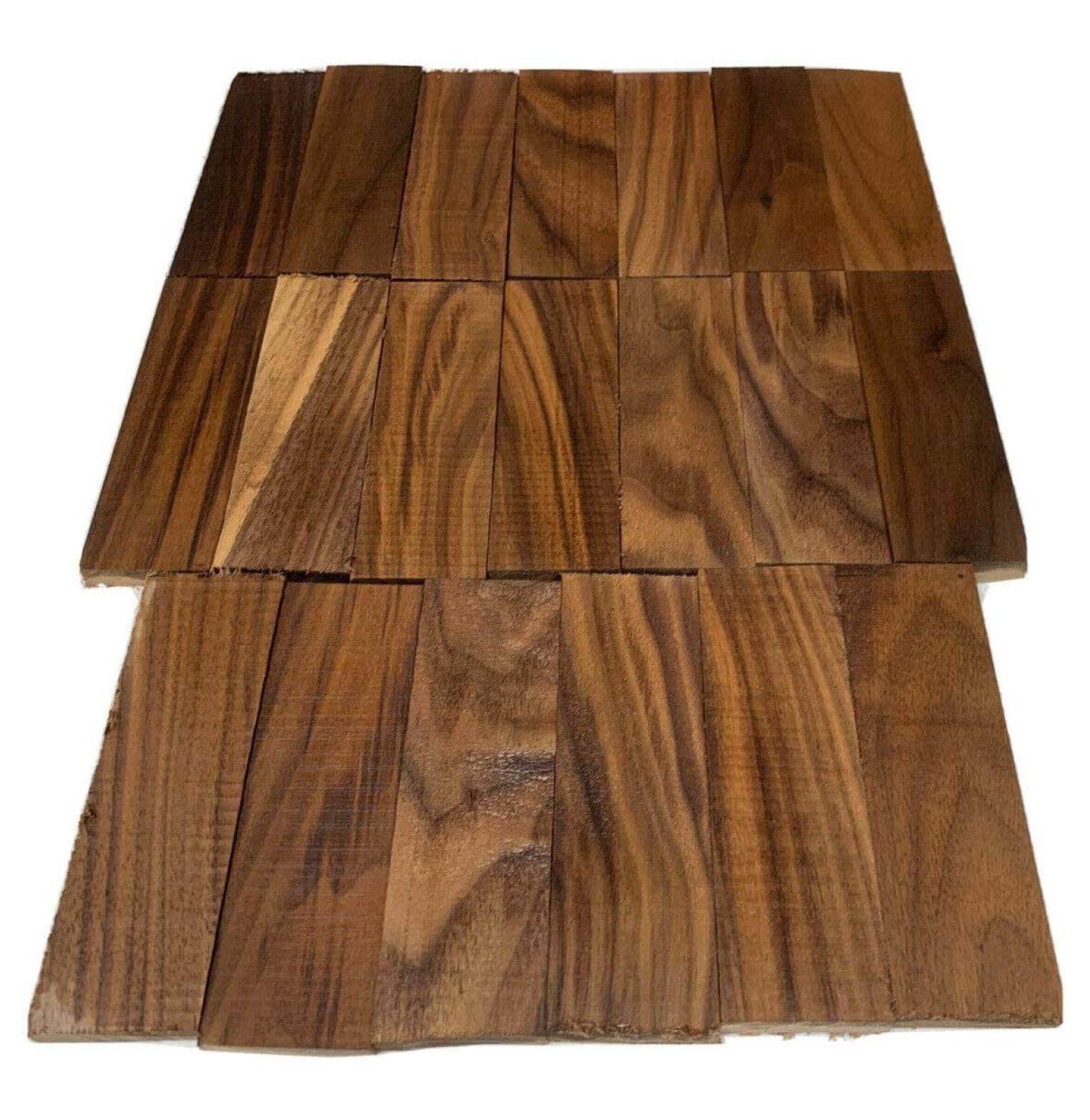 's 20 Pack, Black Walnut Wood Knife Scales, Handle Knifemaking 5" x 1-1 ...