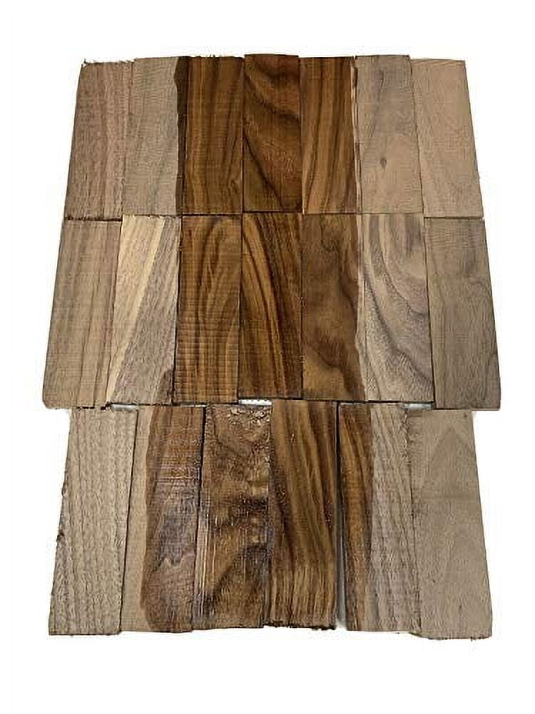 's 20 Pack, Black Walnut Wood Knife Scales, Handle Knifemaking 5" x 1-1 ...
