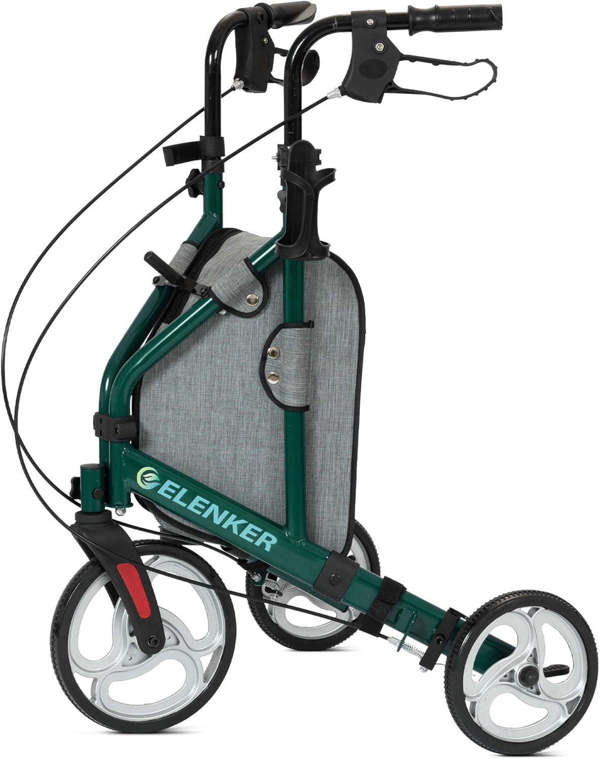 s 3 Wheel Walkers for Seniors, 3 Wheeled Rollator with 10” Wheels ...