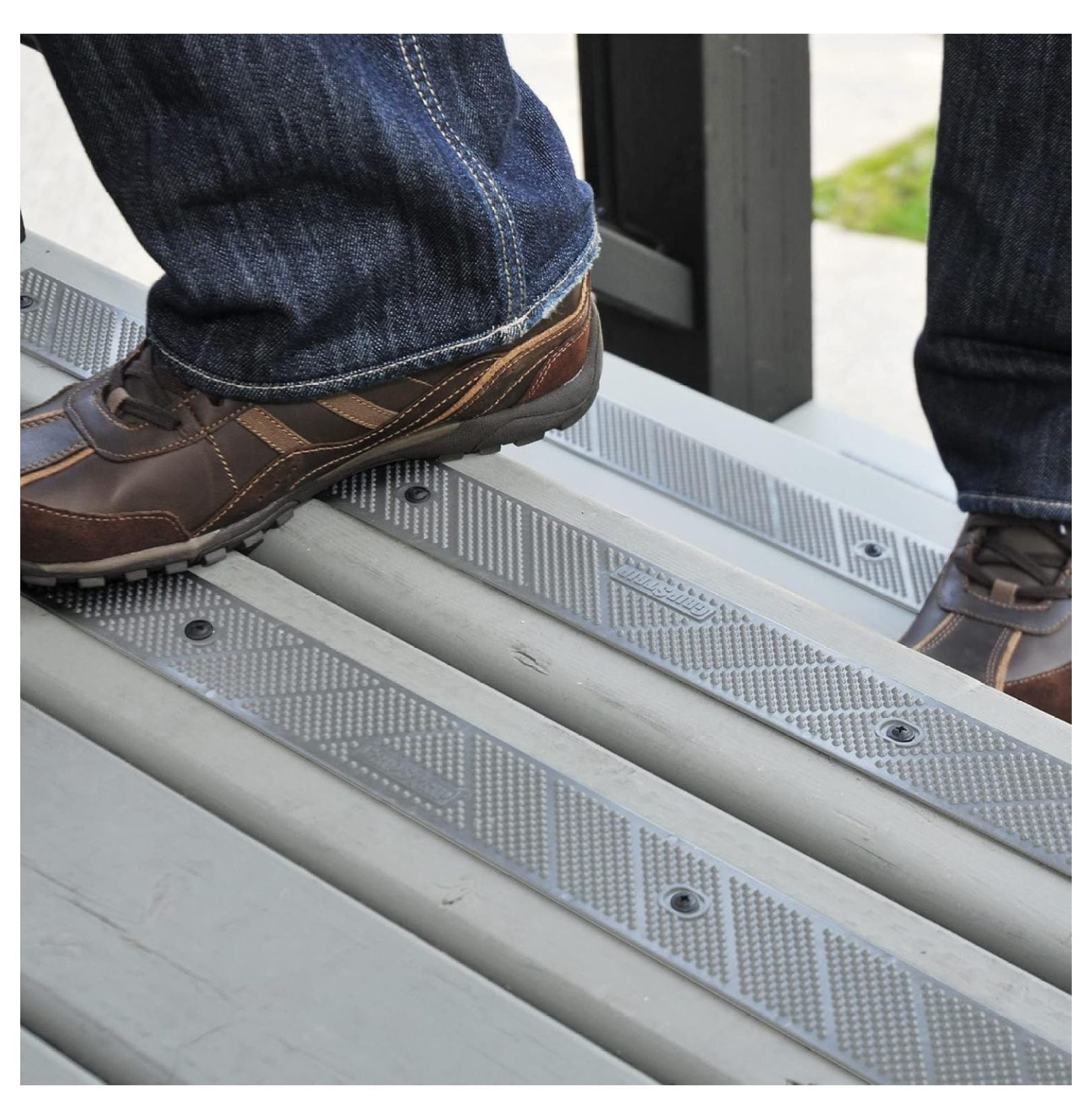 s Anti-Slip Treads - 8 Pack, Gray (32" x 2") - Outdoor Non-Slip Tread ...