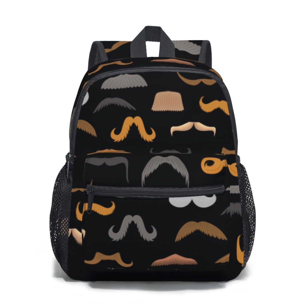 s Backpack Mustache beard face silhouette Mochila Bag - Walmart.com
