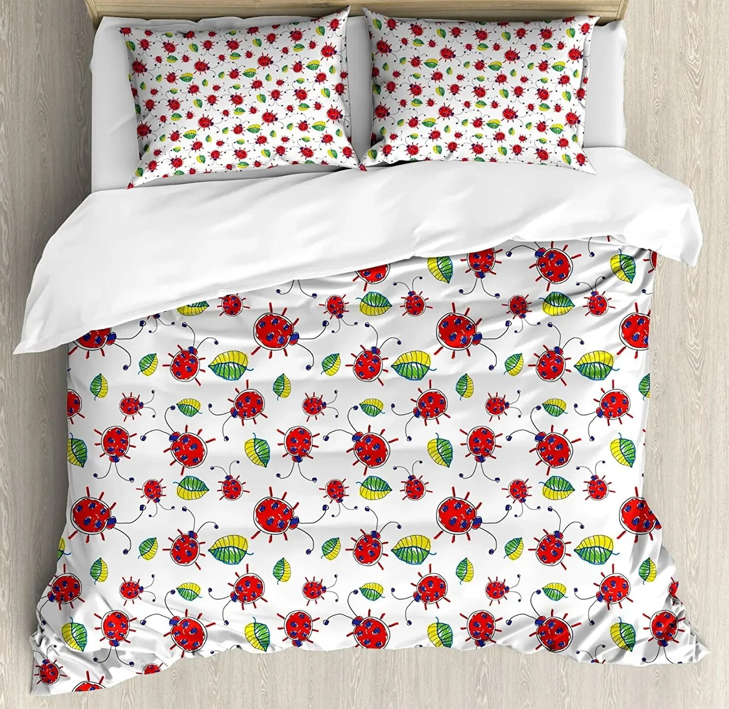 s Bedding Set For Bedroom Bed Home with Dotted Wings Swirls and Curves Abs Duvet Cover Quilt ...