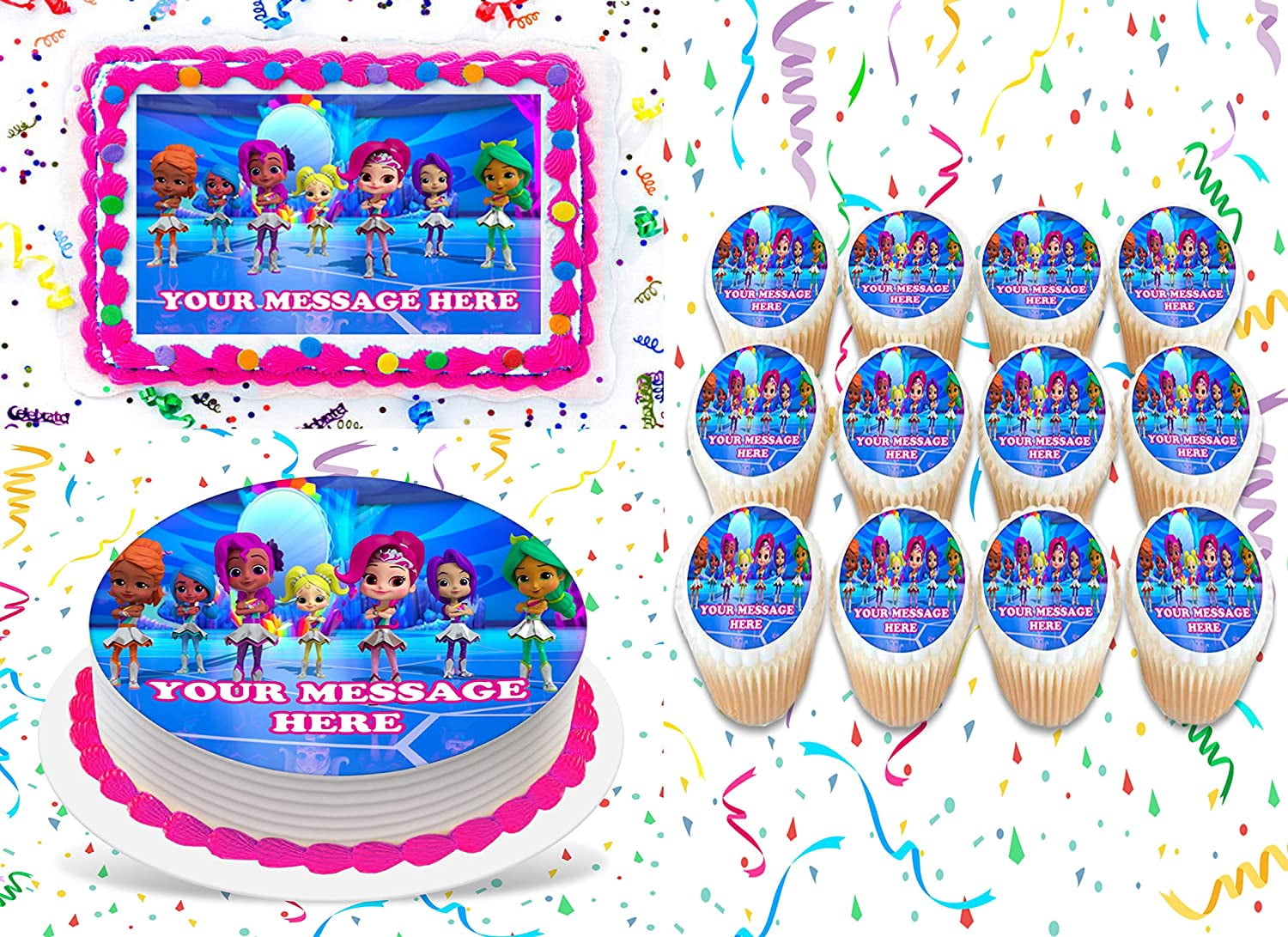 s Cake Topper Edible Image Cupcakes Frosting Sugar Sheet (11" X 17 ...