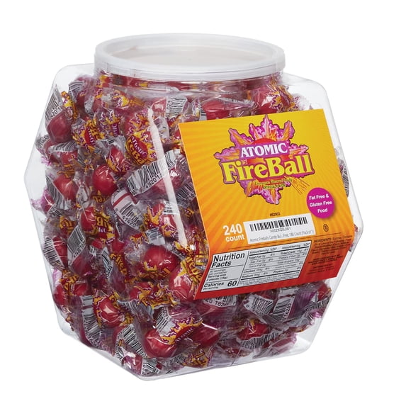 s Candy Bulk Tub, 240 Pieces - Cinnamon Flavored Jawbreakers ...