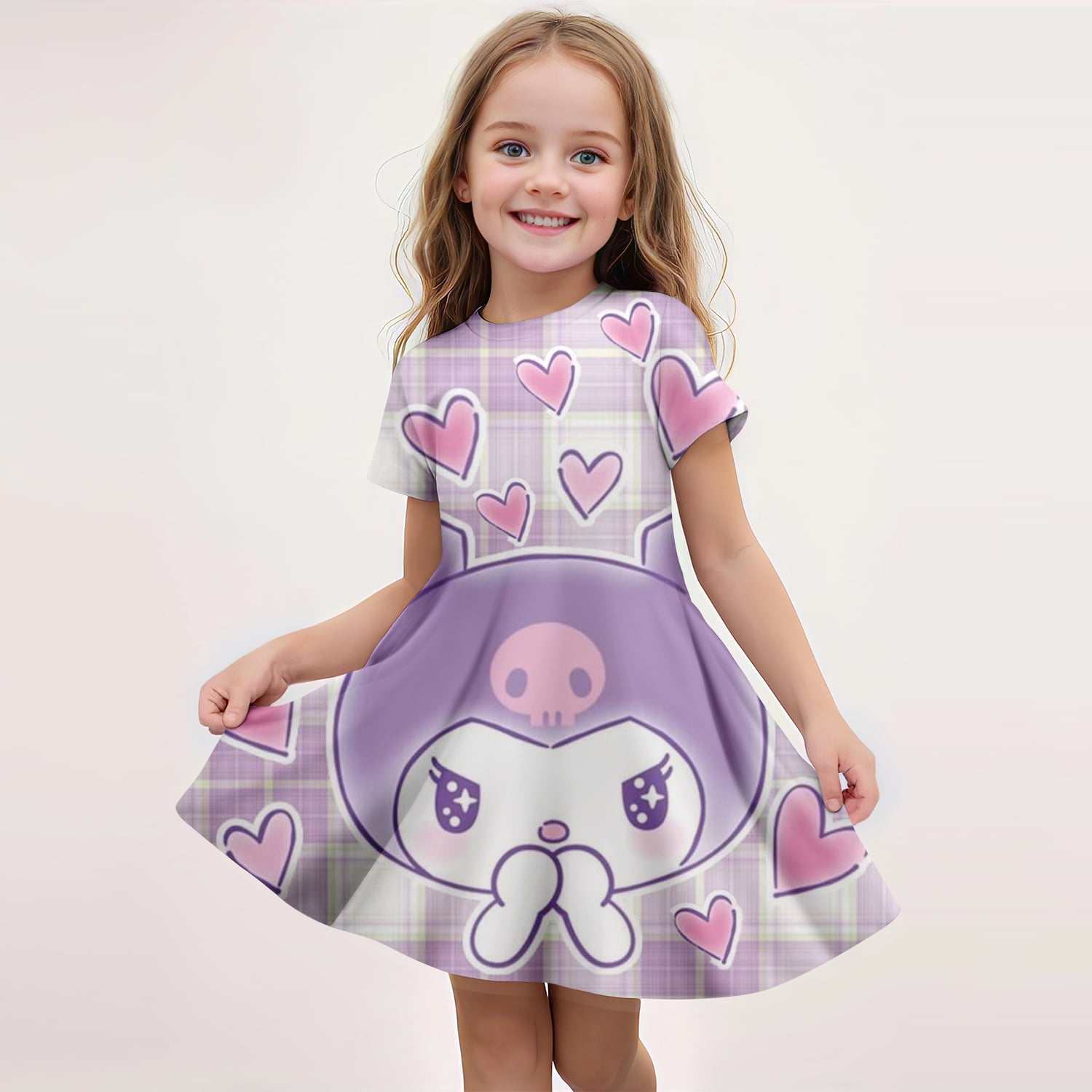 s Children's New Fashionable Girl Dress Cartoon Cute 3D Printed Dress ...