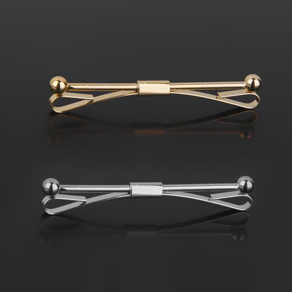 s Fashion Men's Shirt Suit Collar Pin Metal Skinny Tie Clip Clasp Bars ...