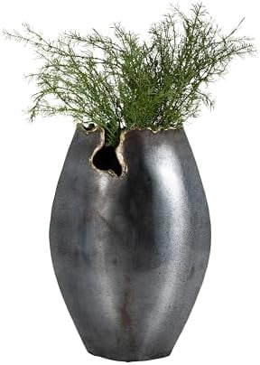 s Modern Metal Vase - Textured Handmade Design - Contemporary Home ...