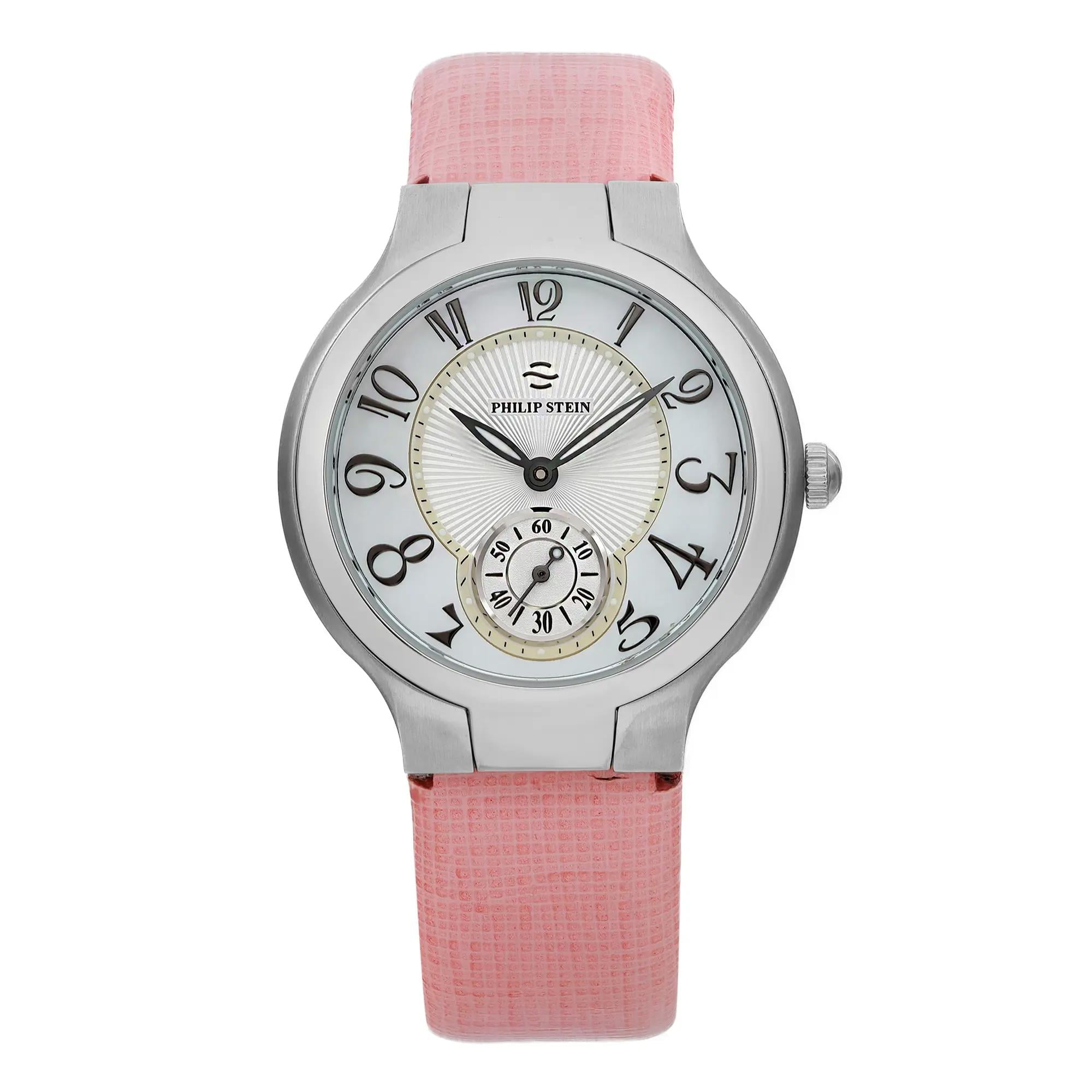 s Philip Stein Signature 35mm Steel Mother of Pearl Dial Ladies Watch ...