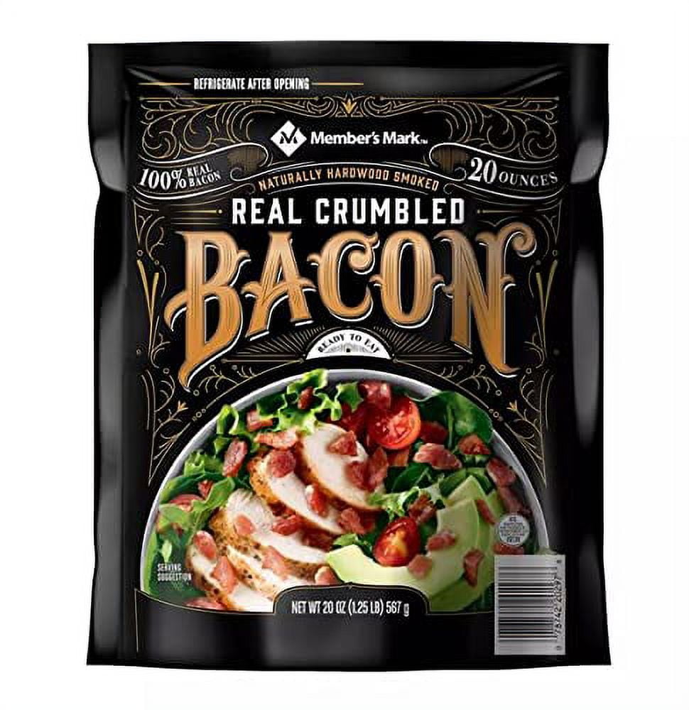 s Real Crumbled Bacon lb, Thick Cut, Precooked, Net Weight 20 oz ...