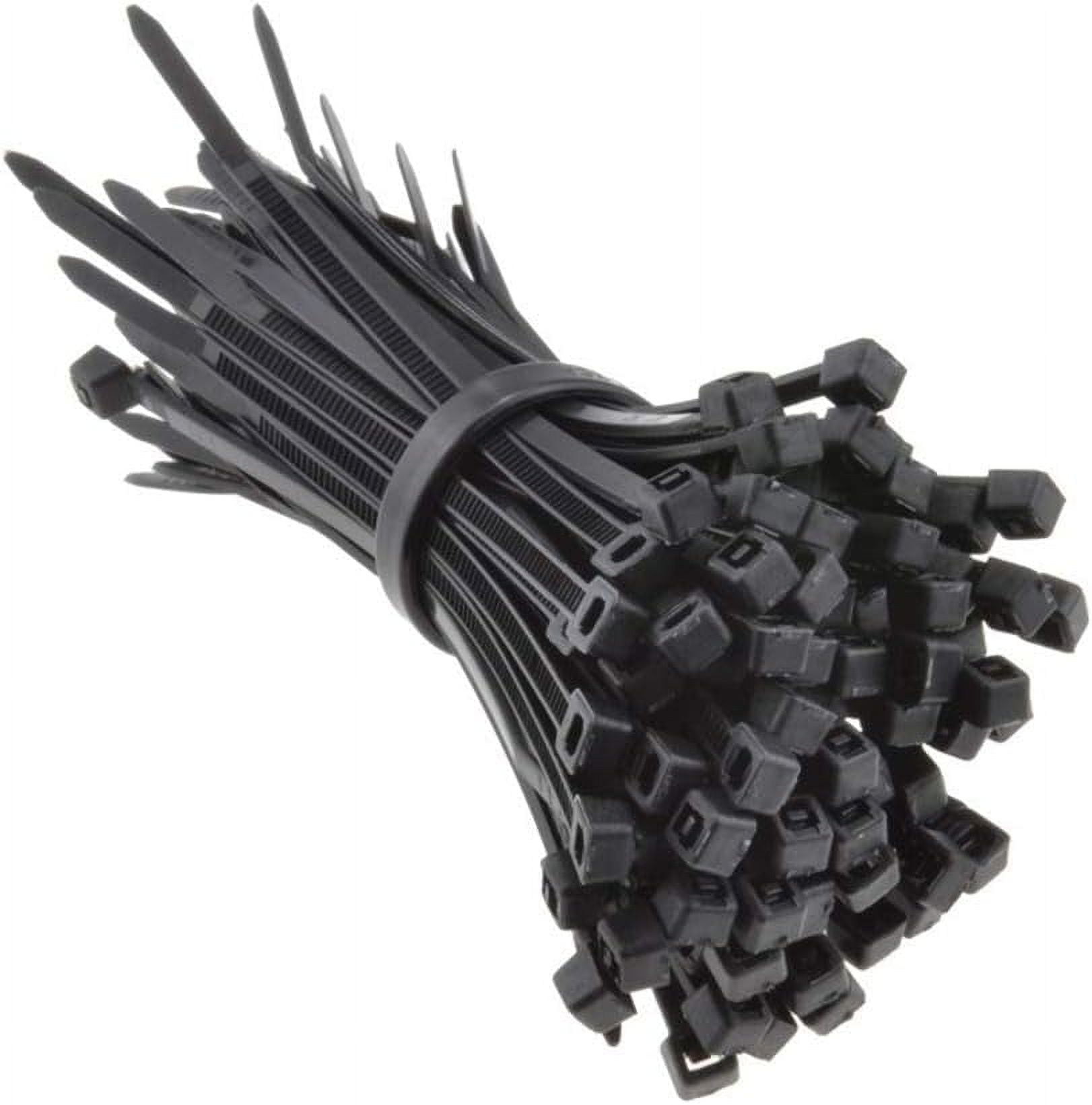 's Releasable/Reusable Cable Ties (4.8mm x 200mm) Pack of 100, UL ...