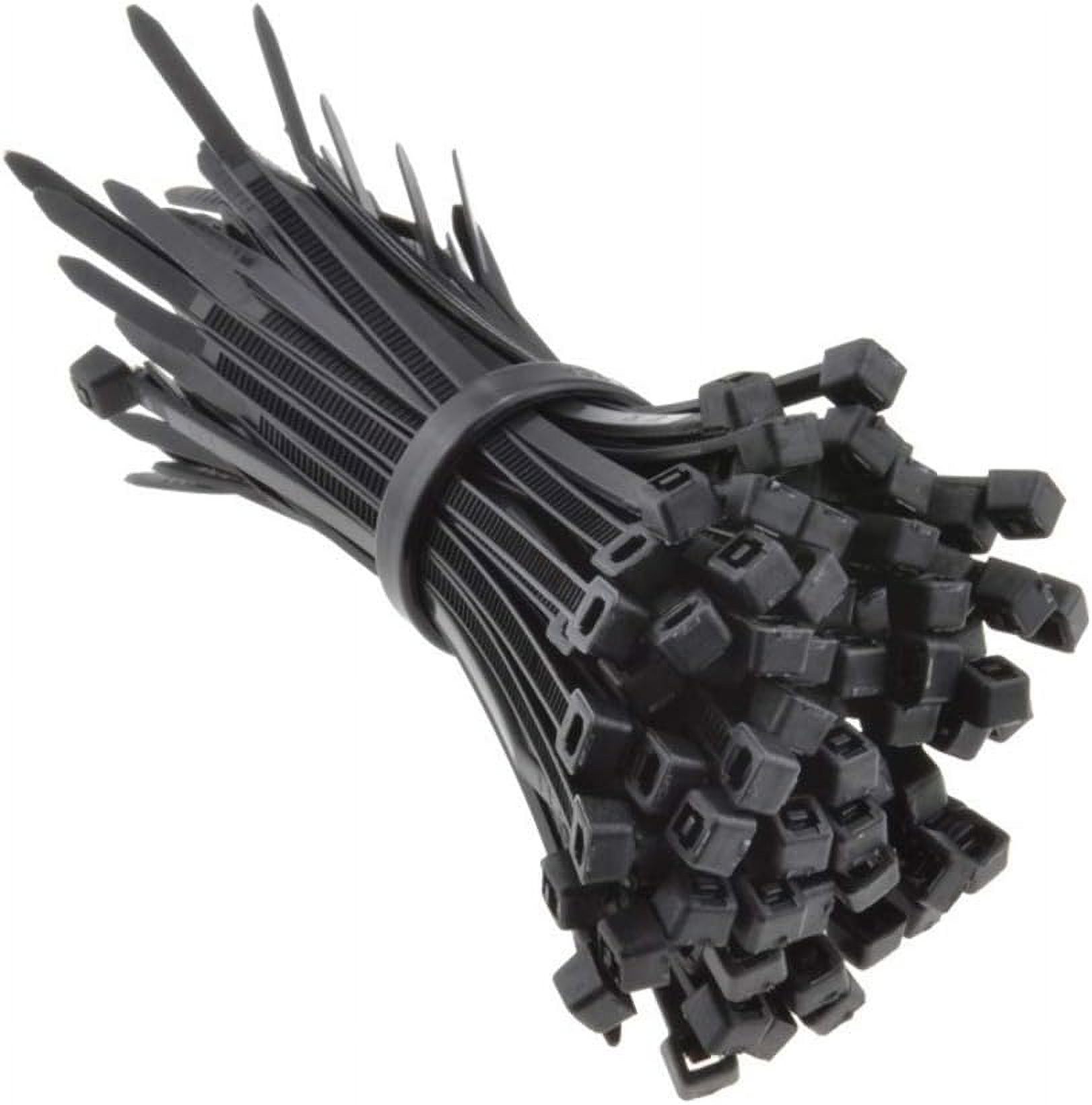 's Releasable/Reusable Cable Ties (4.8mm x 370mm) Pack of 100, UL ...