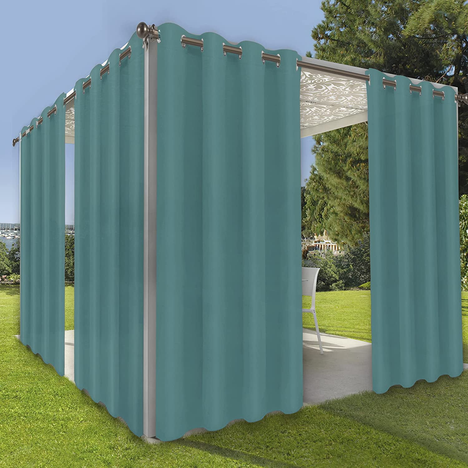 s Waterproof Indoor Outdoor Curtains for Patio-Privacy Sun Blocking ...