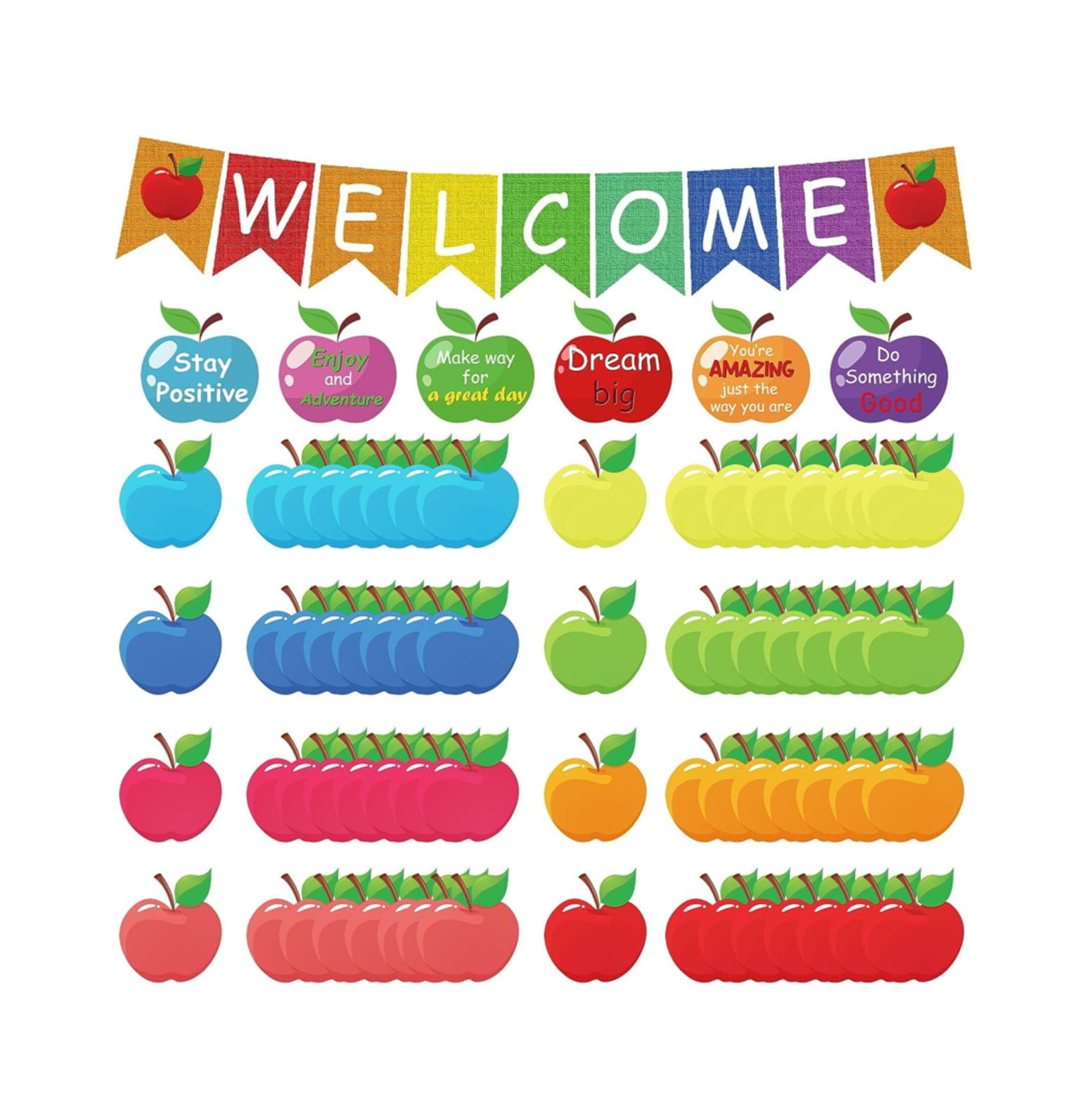 s Welcome Banner Bulletin Board Decorations Welcome Back to School ...