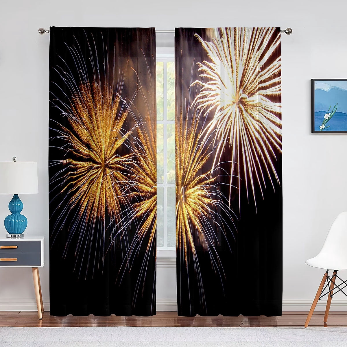 s and Crackers Festival Theme Love Heart Pink Tulle Curtains for Living ...