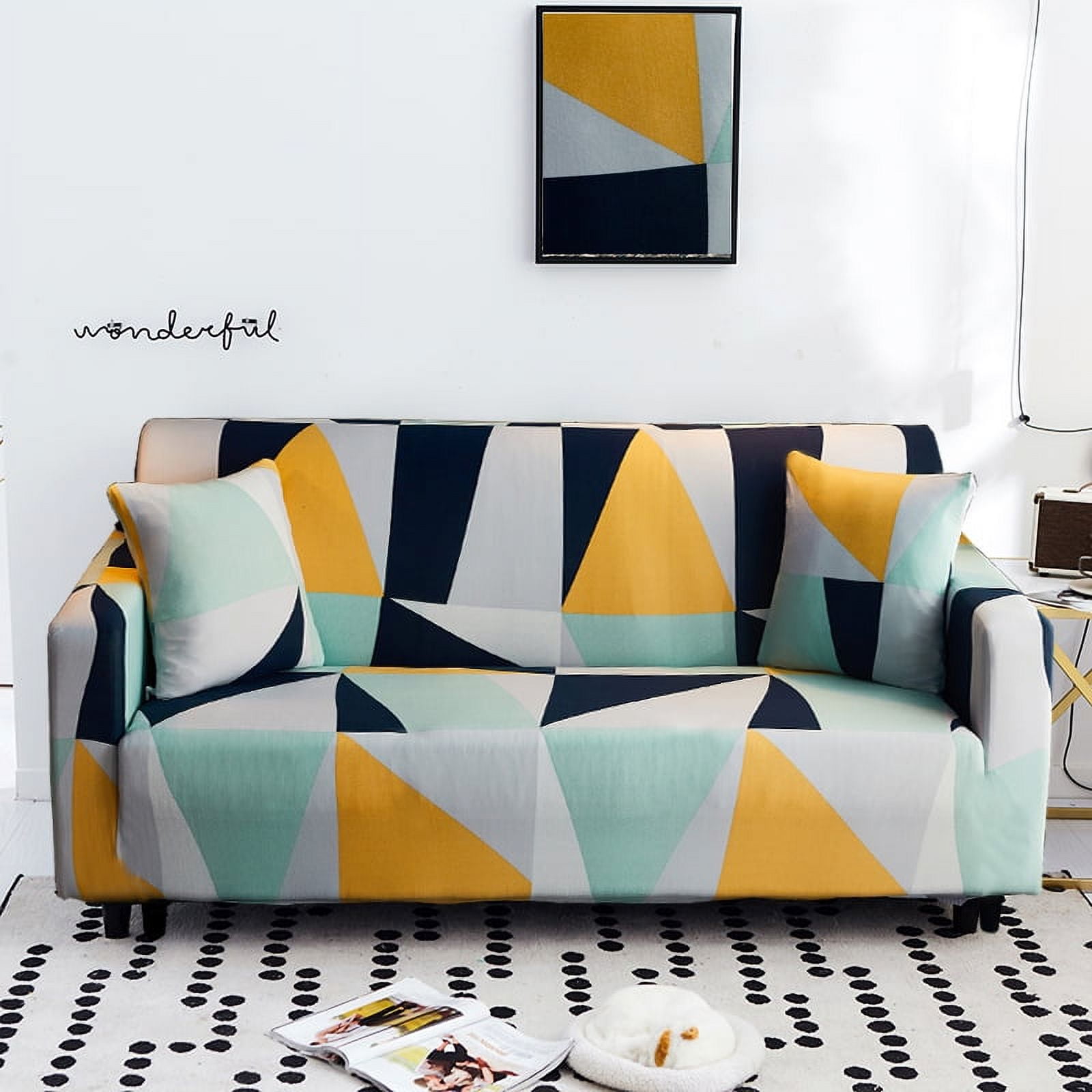 s-emiga sofa covers couch cover stretch slipcovers for pets and kids ...