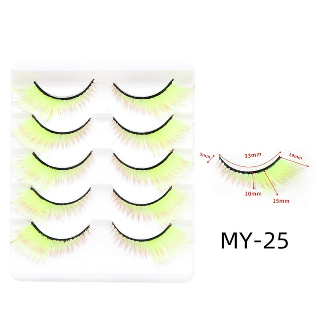 ‘s eye 3d false eyelashes 5 pairs of fox‘s eye stage eye tail elongated ...