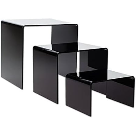 HUBERT Metal Display Riser Square Laser-Cut Stainless Steel Metal Riser ...