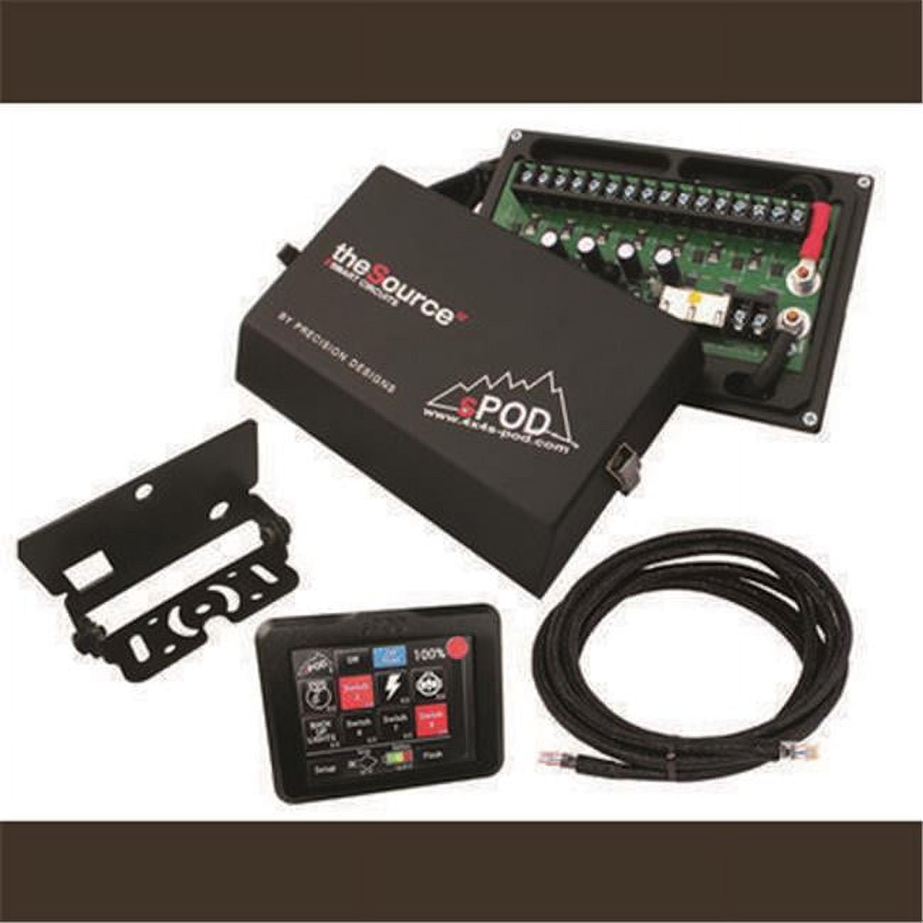 sPOD SPD8-700-TSB-JK 2007-C Switch Panel 8 Circuit Source Se with ...